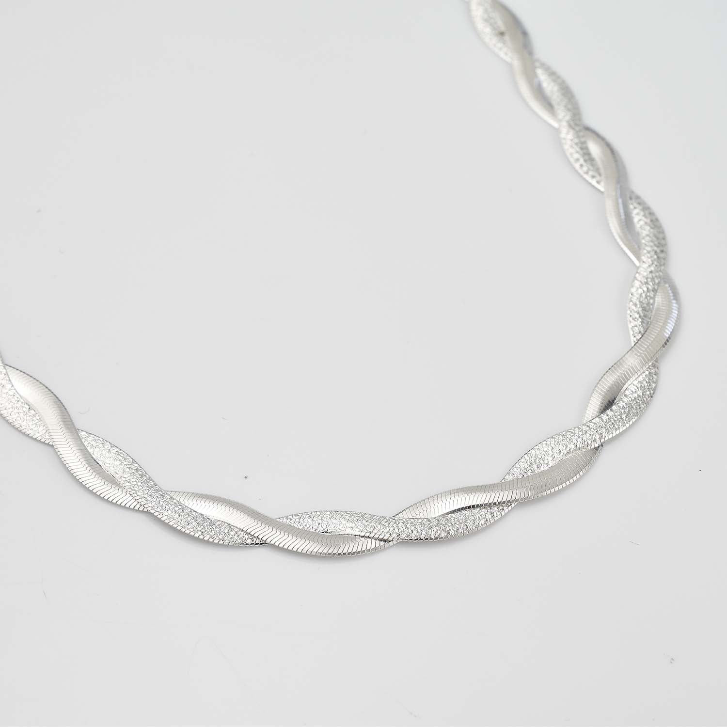 Creations Intertwined Herringbone Necklace – RachelGalley