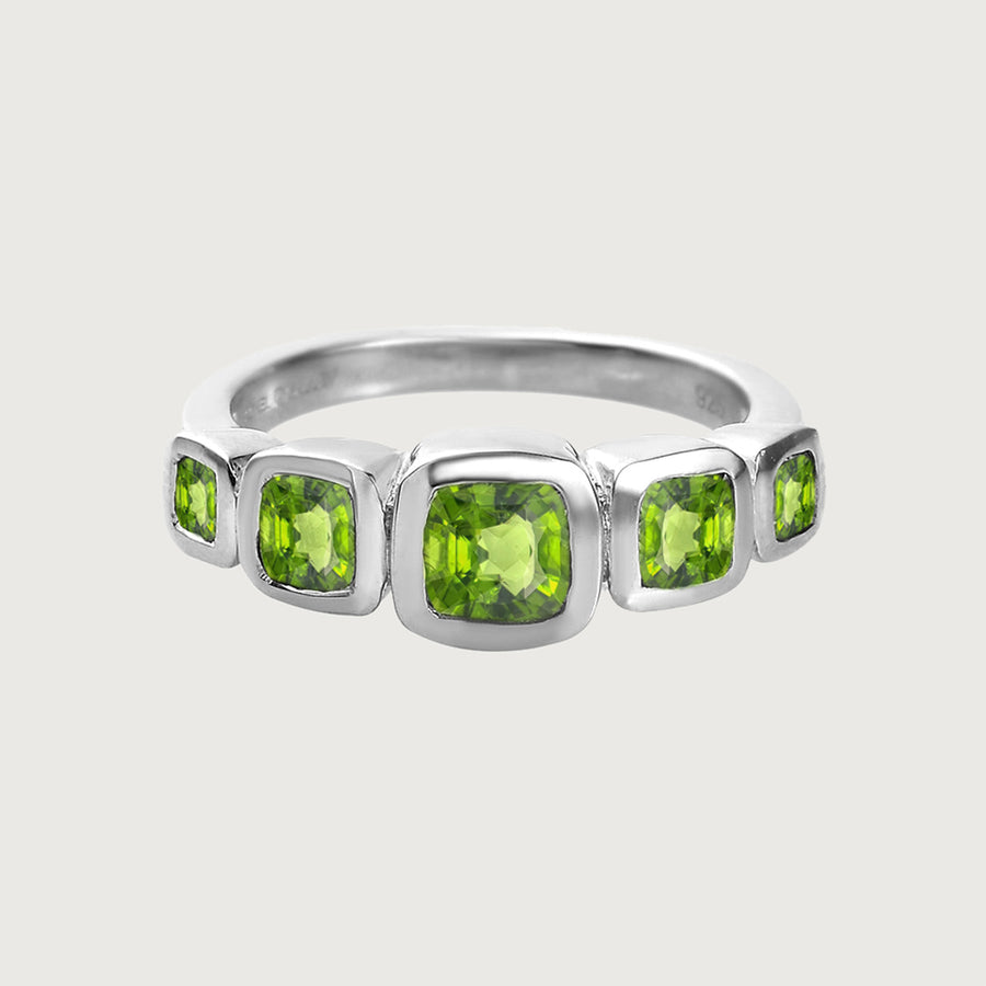 Candy Peridot 5 Stone Ring – RachelGalley