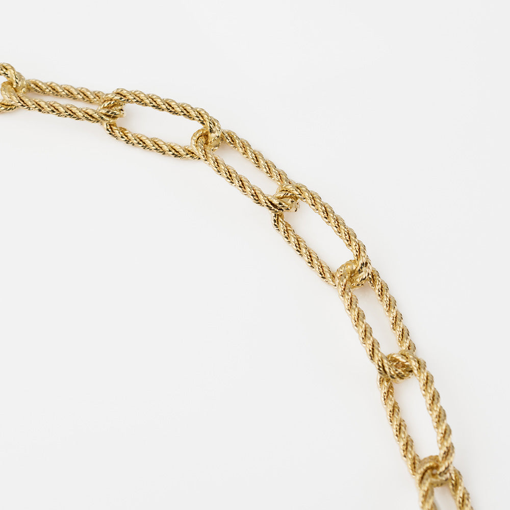 Gold Essential Paperclip Gold Rope Bracelet – RachelGalley