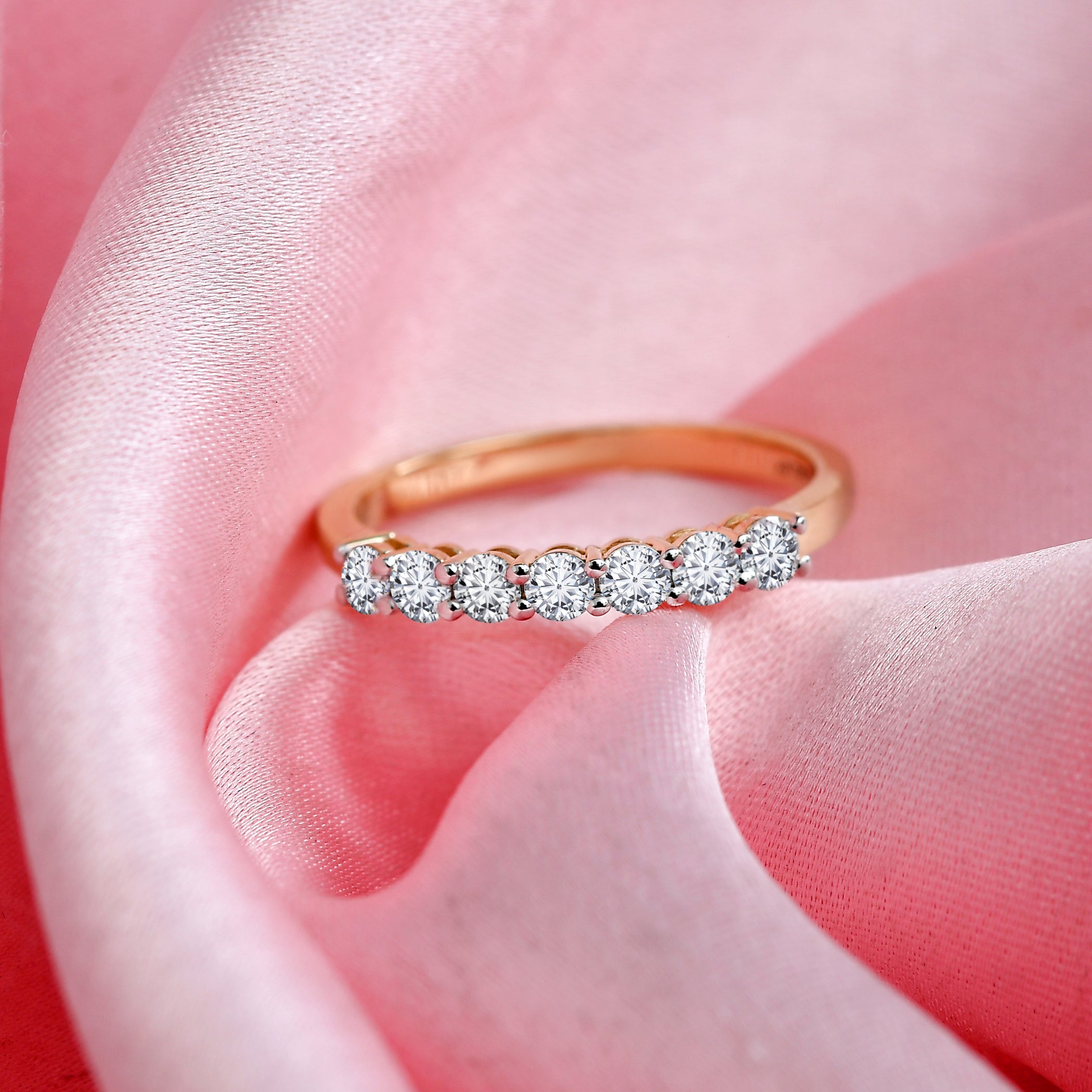Versa Half Eternity Seven Stone Lab Grown Diamond Ring – RachelGalley