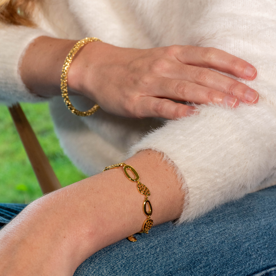 Disc Lattice Link Bracelet - Rachel Galley – RachelGalley