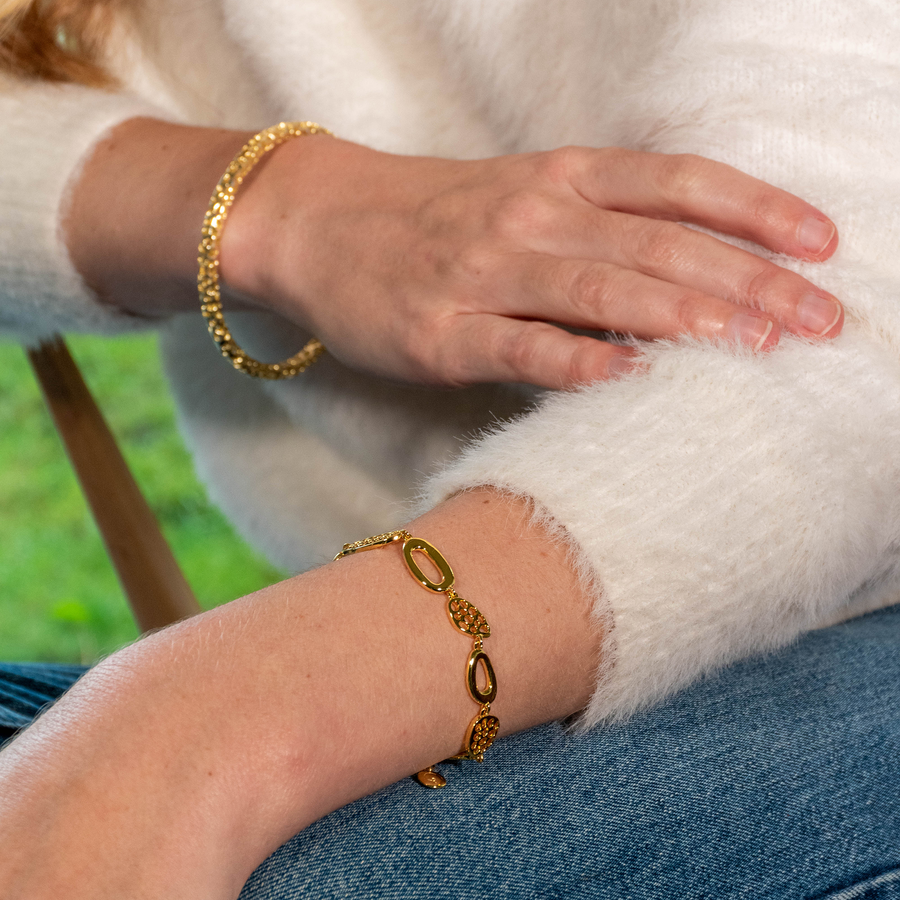 Disc Lattice Link Bracelet - Rachel Galley – RachelGalley